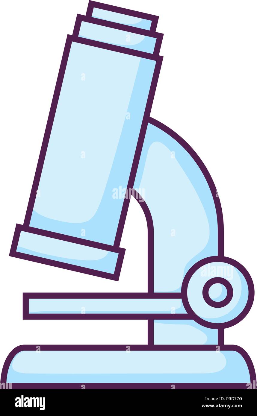 microscope lab isolated icon vector illustration design Stock Vector ...