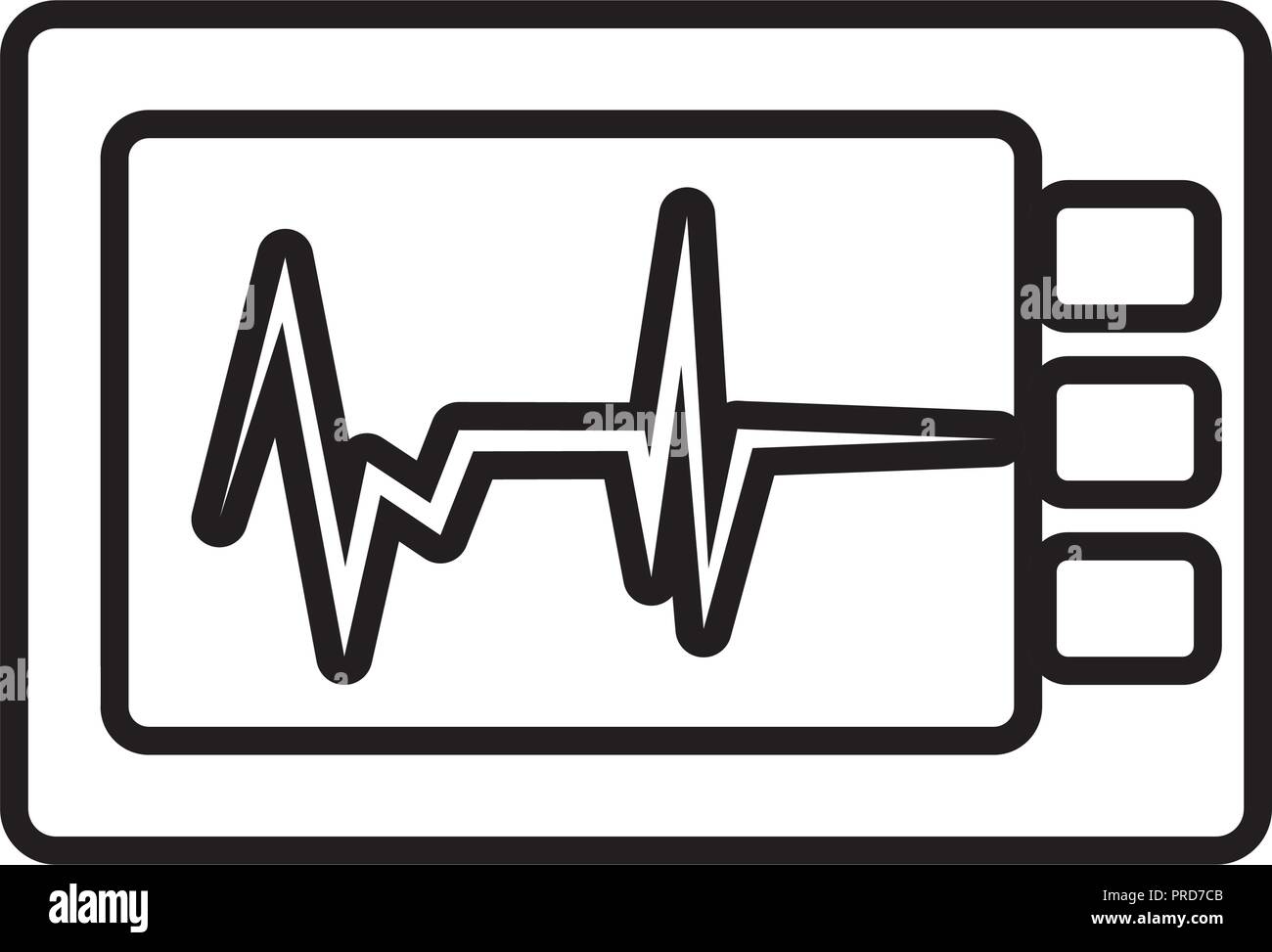 Ecg machine electrocardiogram machine Stock Vector Images - Alamy