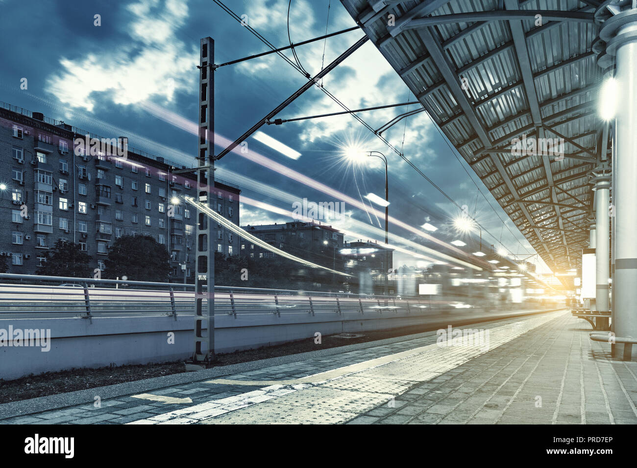 Highspeed train at sunset hi-res stock photography and images - Alamy