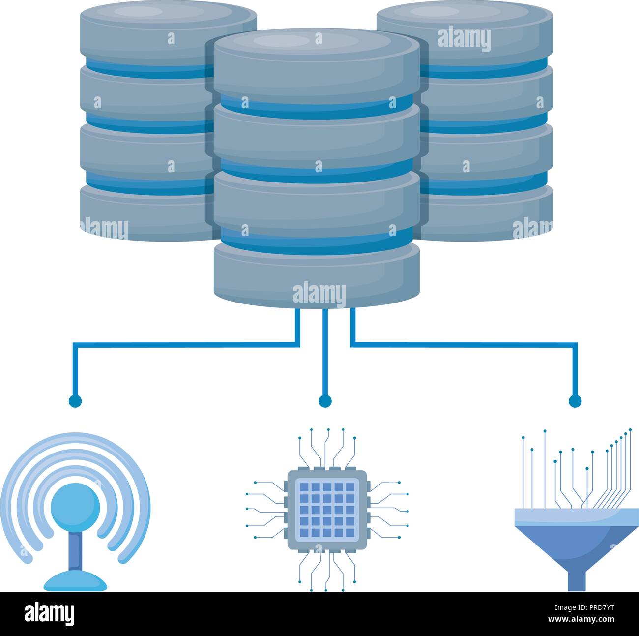 data center disks icons vector illustration design Stock Vector Image & Art - Alamy