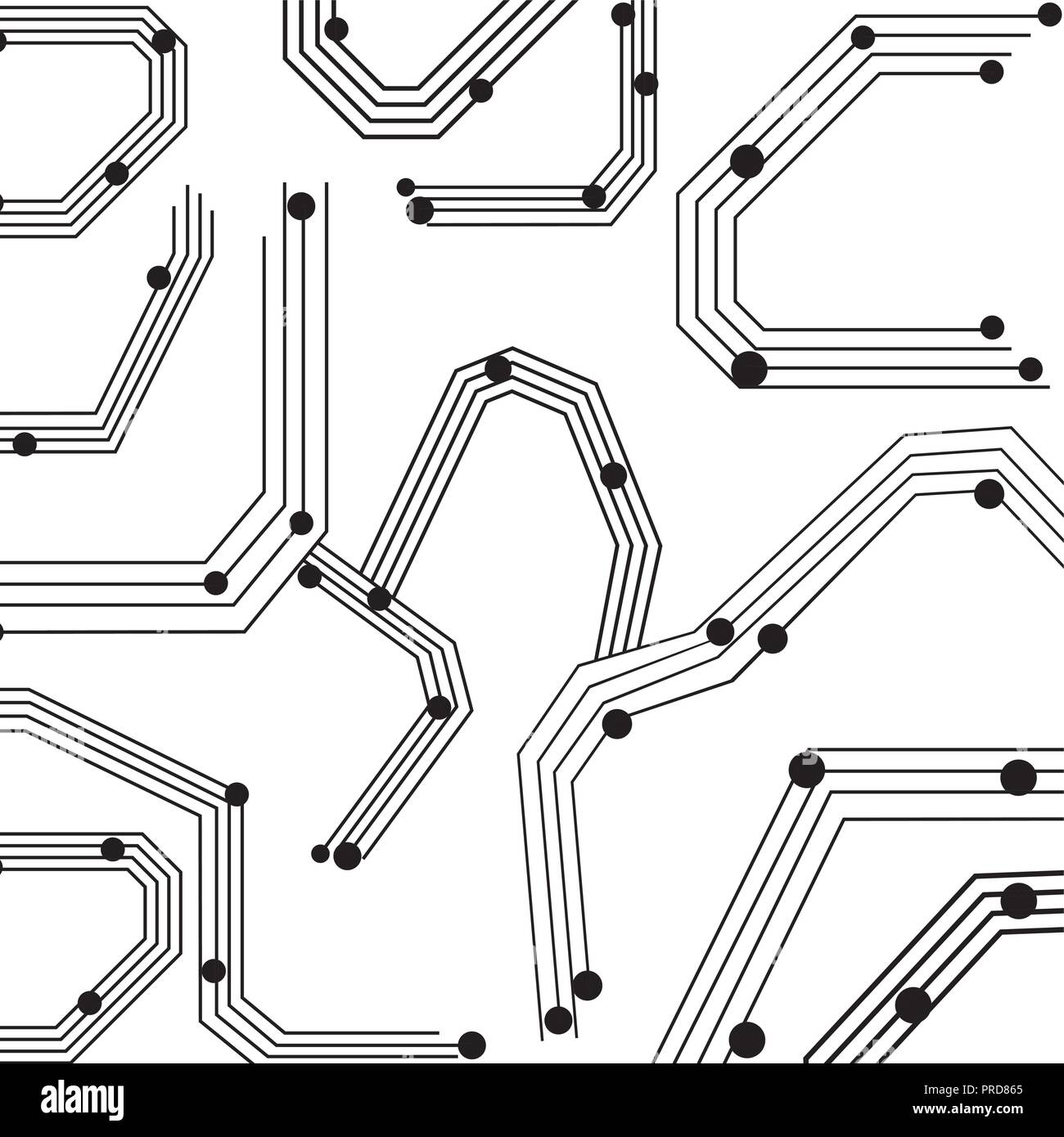 circuit electronic pattern background vector illustration design Stock ...