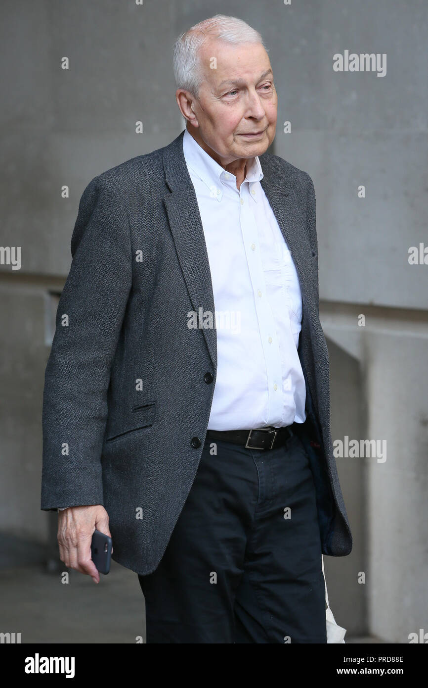 Labour Whip Frank Field seen in deep thought outside the BBC TV studios ...