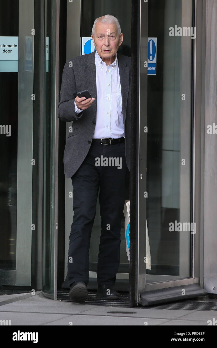 Labour Whip Frank Field seen in deep thought outside the BBC TV studios ...