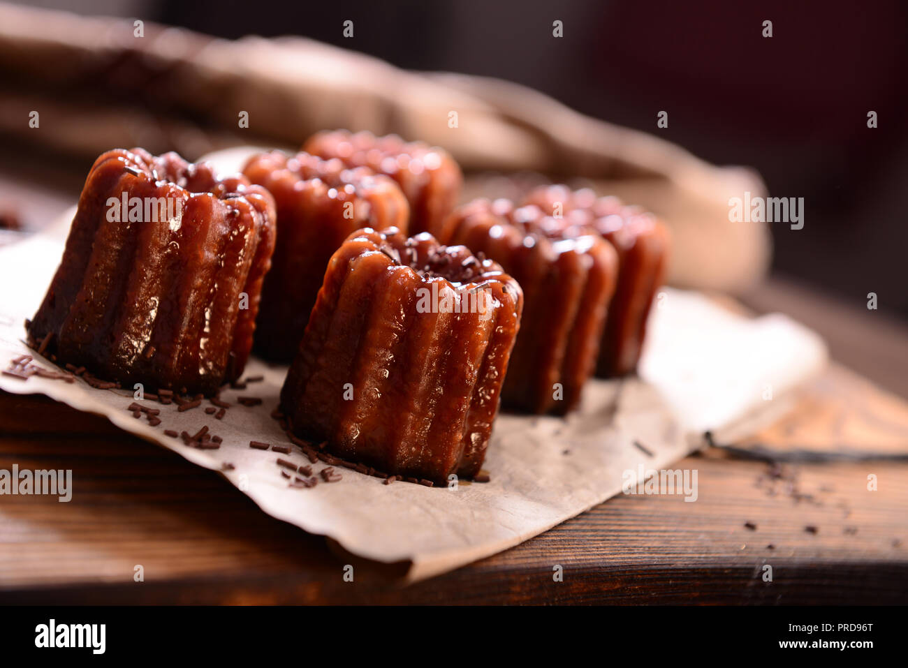 Caneles de bordeaux - traditional French sweet dessert Stock Photo - Alamy
