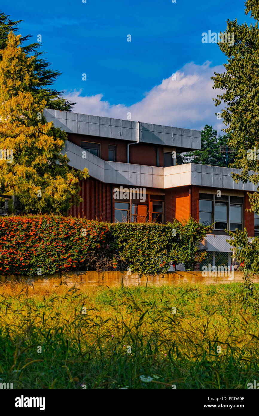 Italy Piedmont Canavese Ivrea open Museum Olivetti Villa Cappellari ...