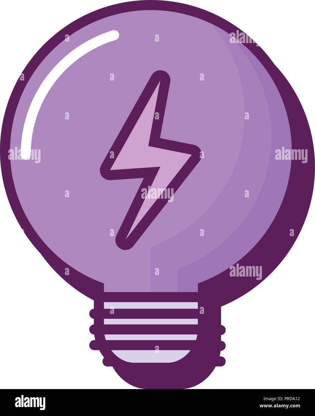 bulb light with ray vector illustration design Stock Vector Image & Art ...
