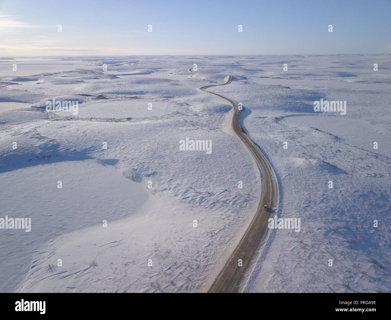 Mackenzie delta ice road car hi-res stock photography and images - Alamy