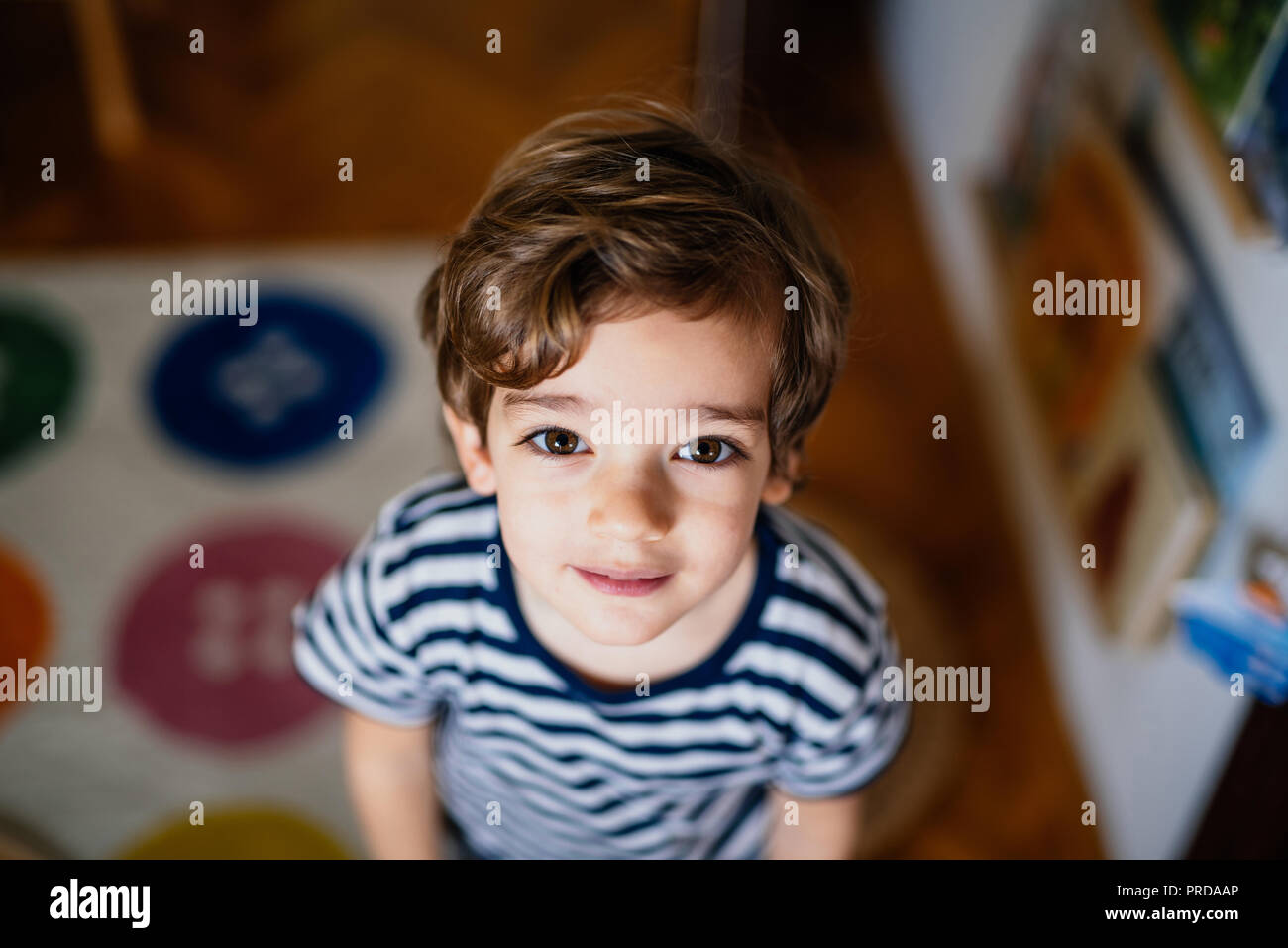 Little boy in his home Stock Photo - Alamy