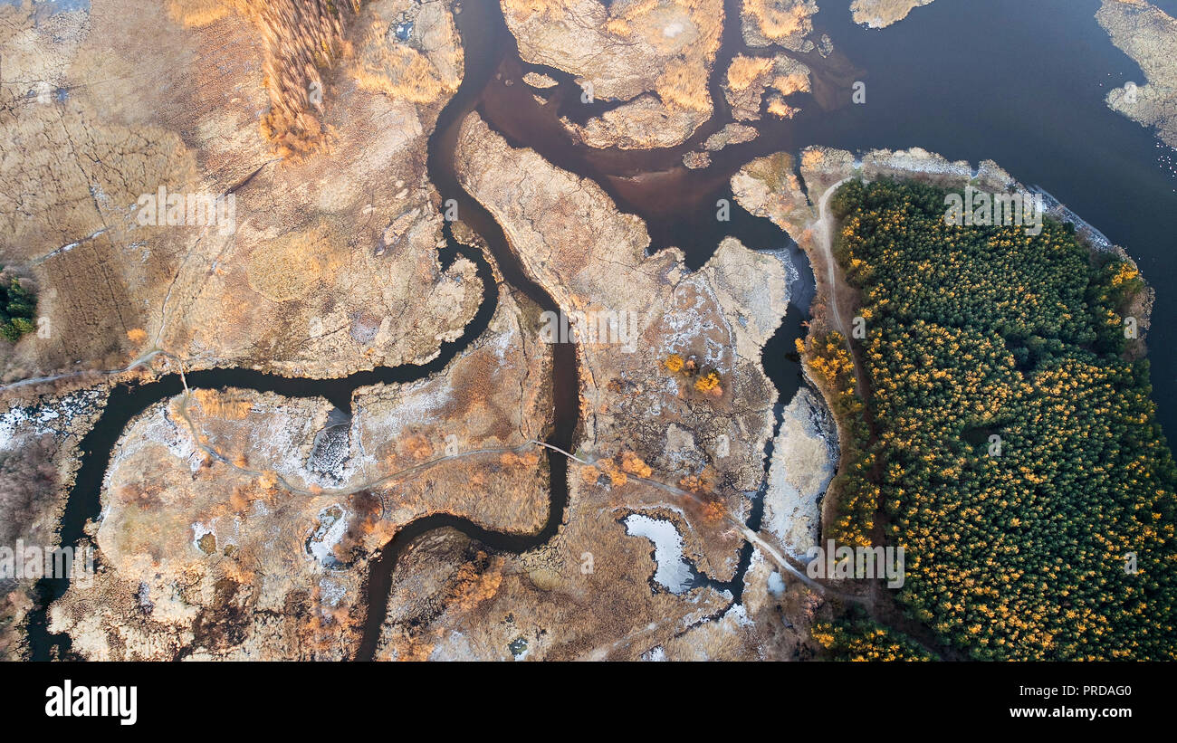 Yellow river delta aerial hi-res stock photography and images - Alamy