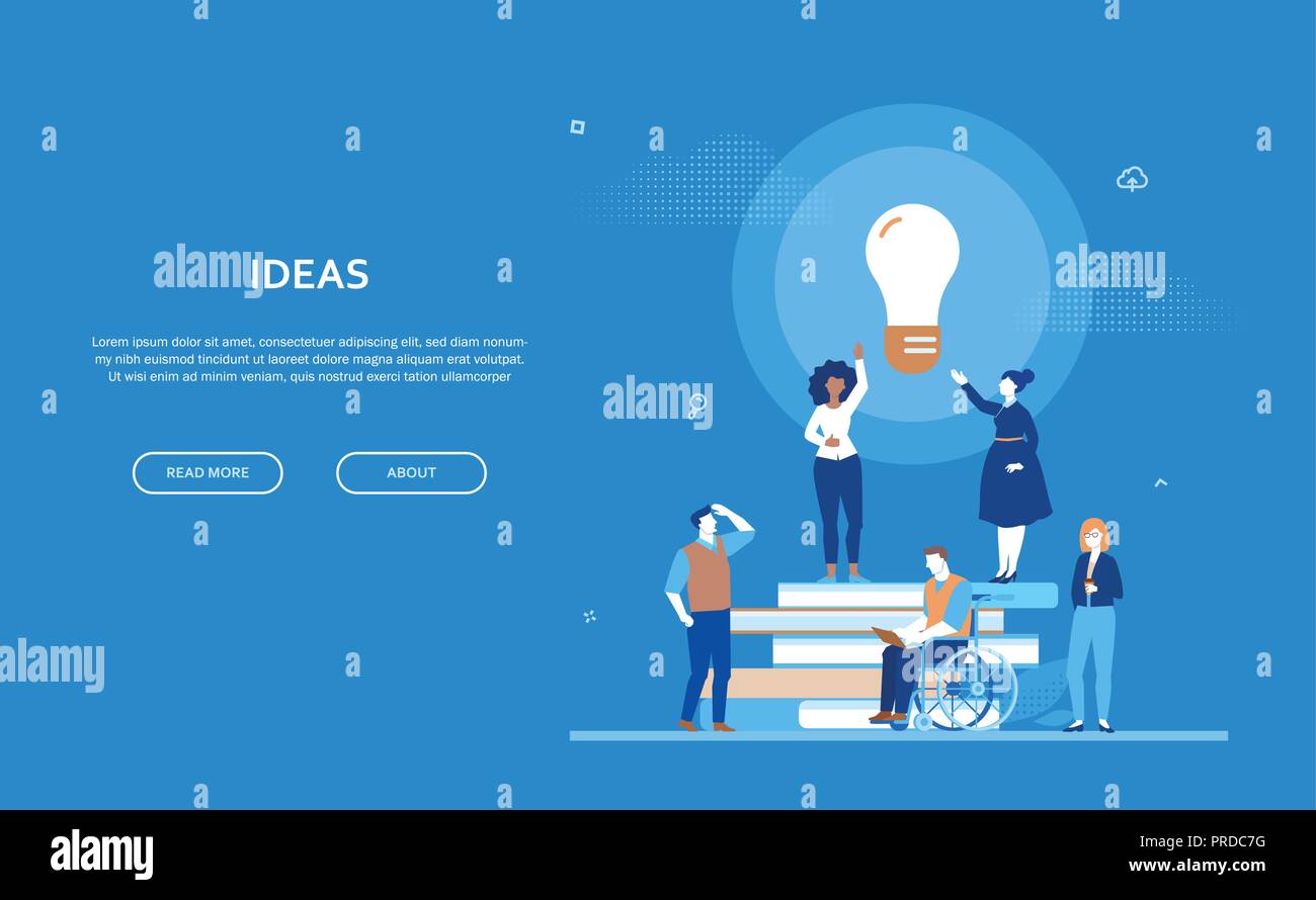 Bright ideas background Stock Vector Images - Alamy