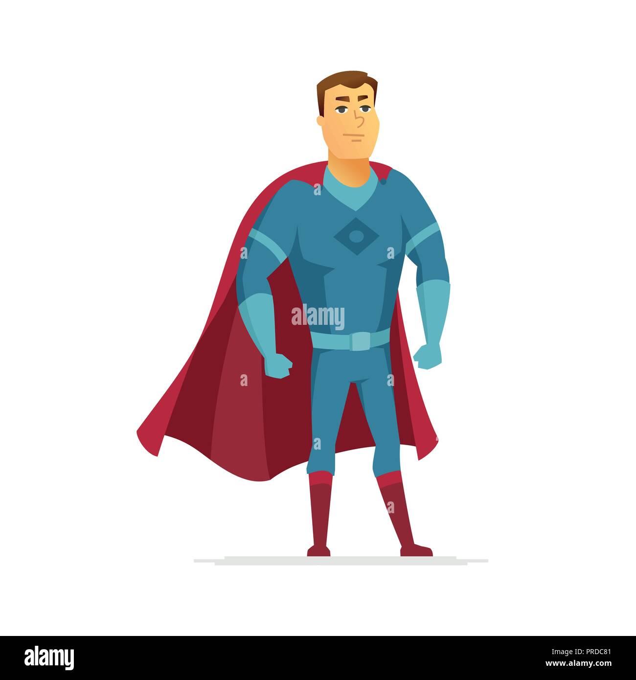 Superhero - modern cartoon people character colorful illustration Stock ...