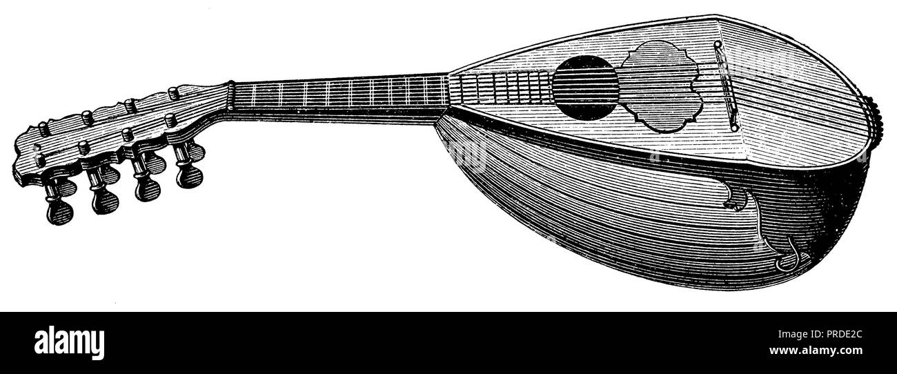 Neapolitan mandolin, anonym 1890 Stock Photo - Alamy