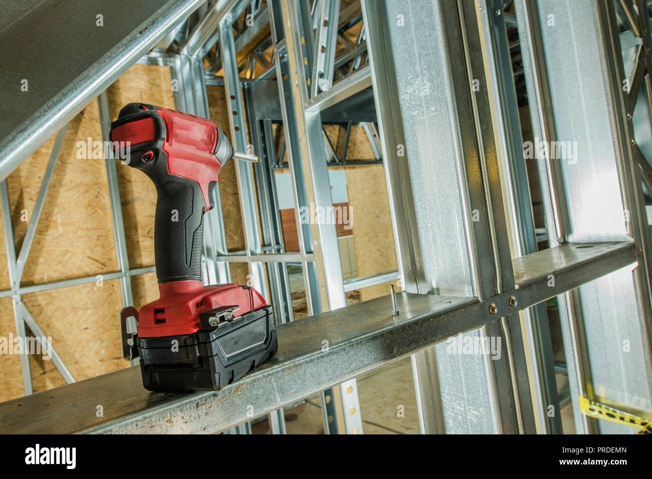 Steel Skeleton Frame Building and the Power Tool Drill Driver ...
