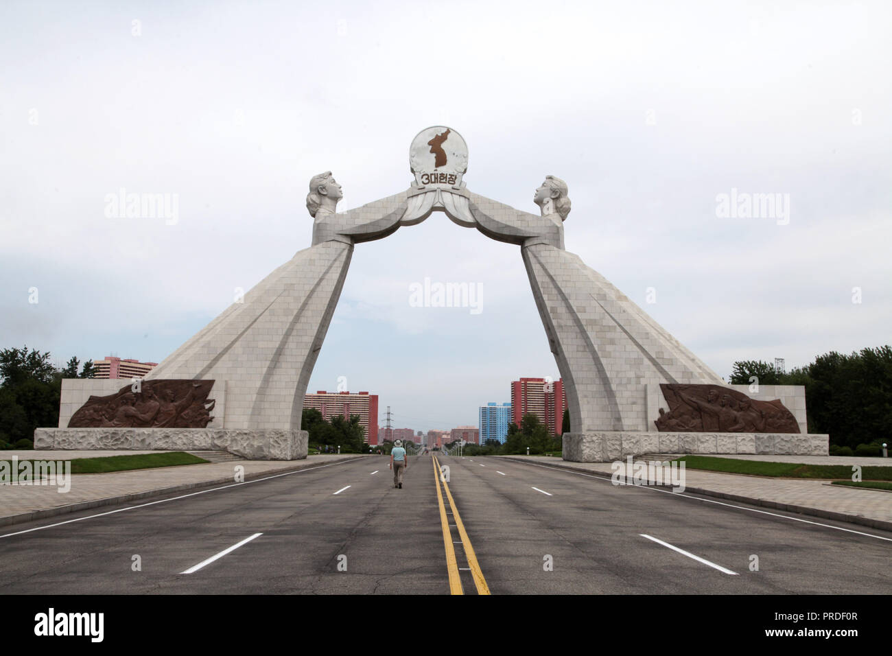 Arch of Reunification at Pyongyang Stock Photo - Alamy