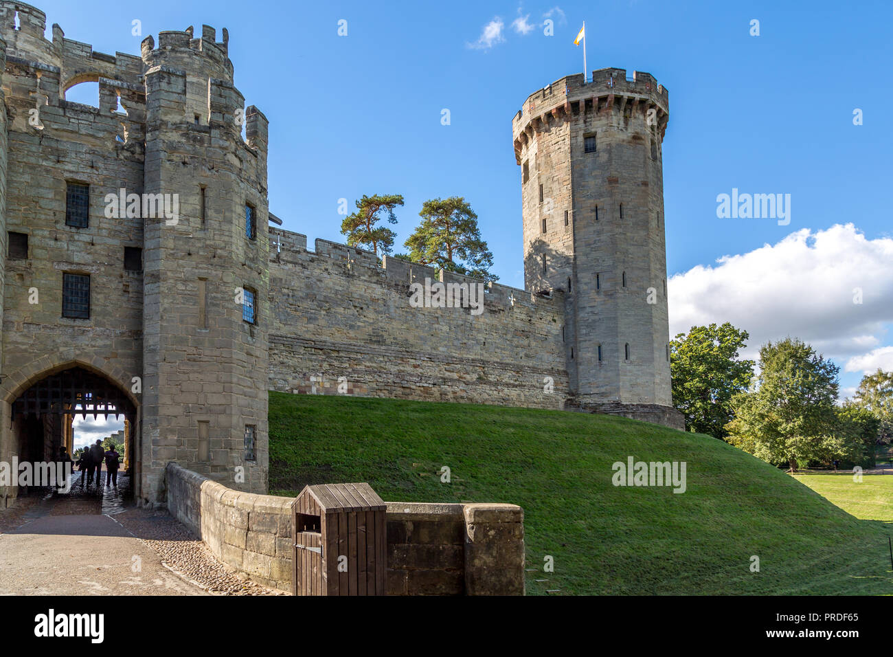 Historic Warwick Castle originally built by William The Conqueror in ...