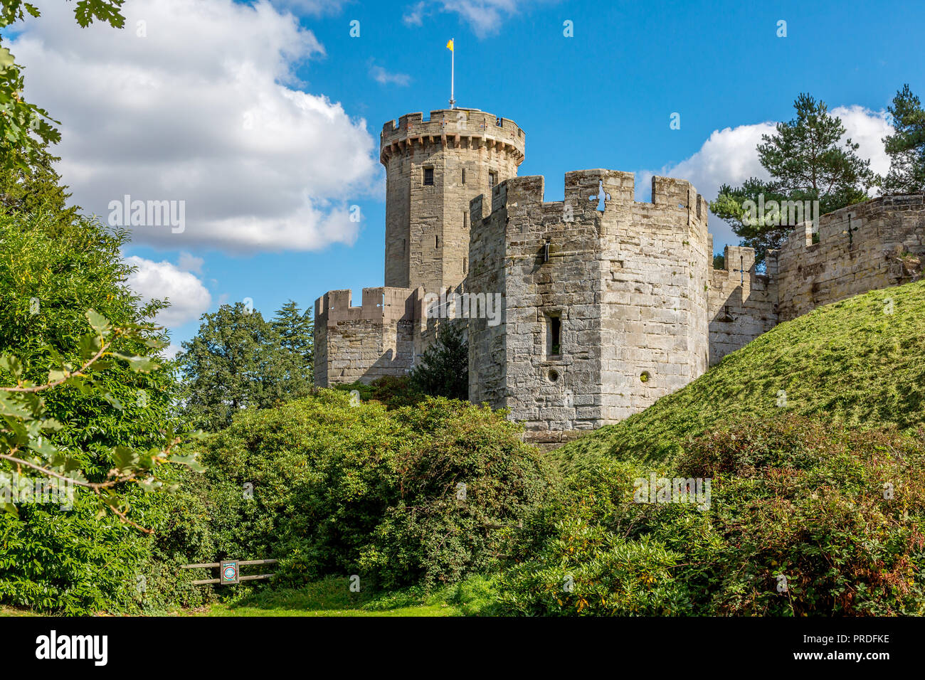 Historic Warwick Castle originally built by William The Conqueror in ...