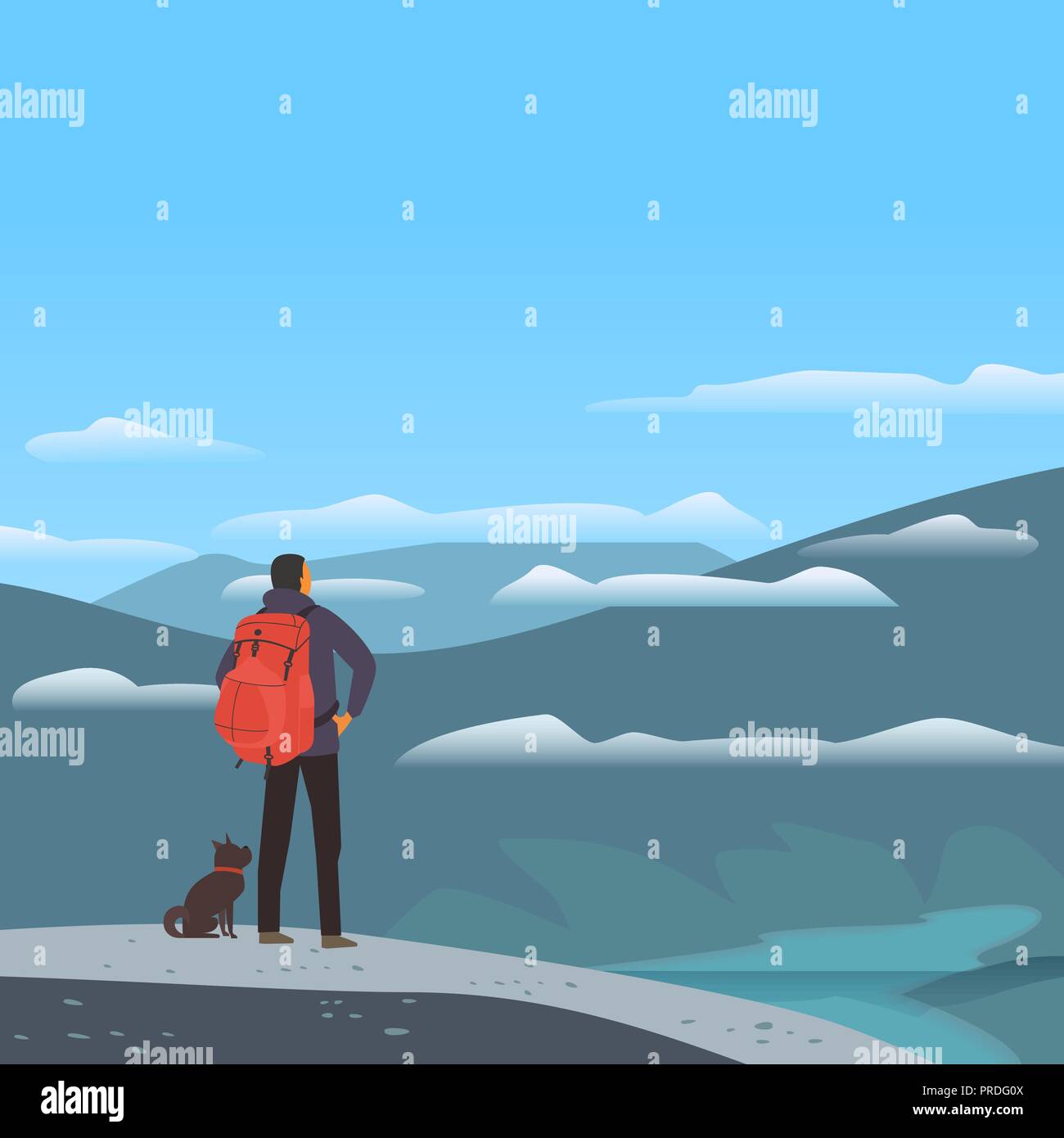 Tourist valley Stock Vector Images - Alamy