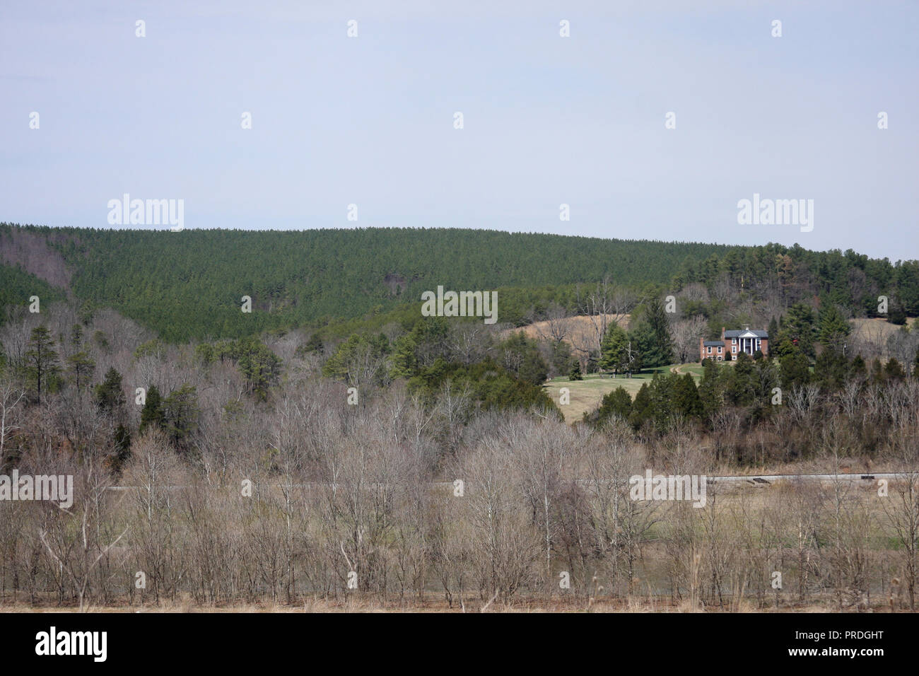 Large house in remote area in Virginia, USA Stock Photo - Alamy