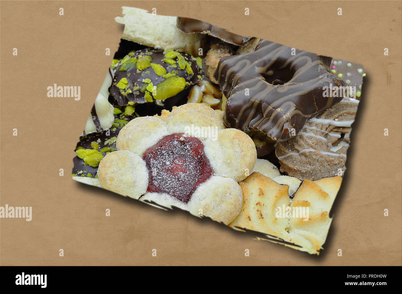 Flat lay of christmas baking hi-res stock photography and images - Alamy