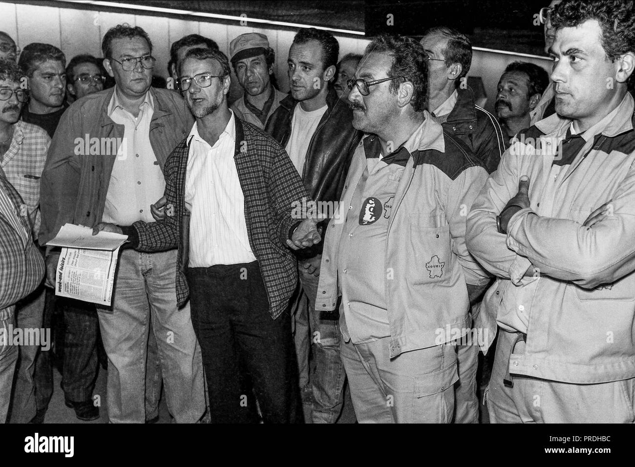 COURLY employees protest Lyon, France Stock Photo - Alamy