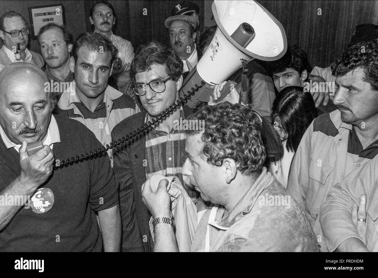COURLY employees protest Lyon, France Stock Photo - Alamy