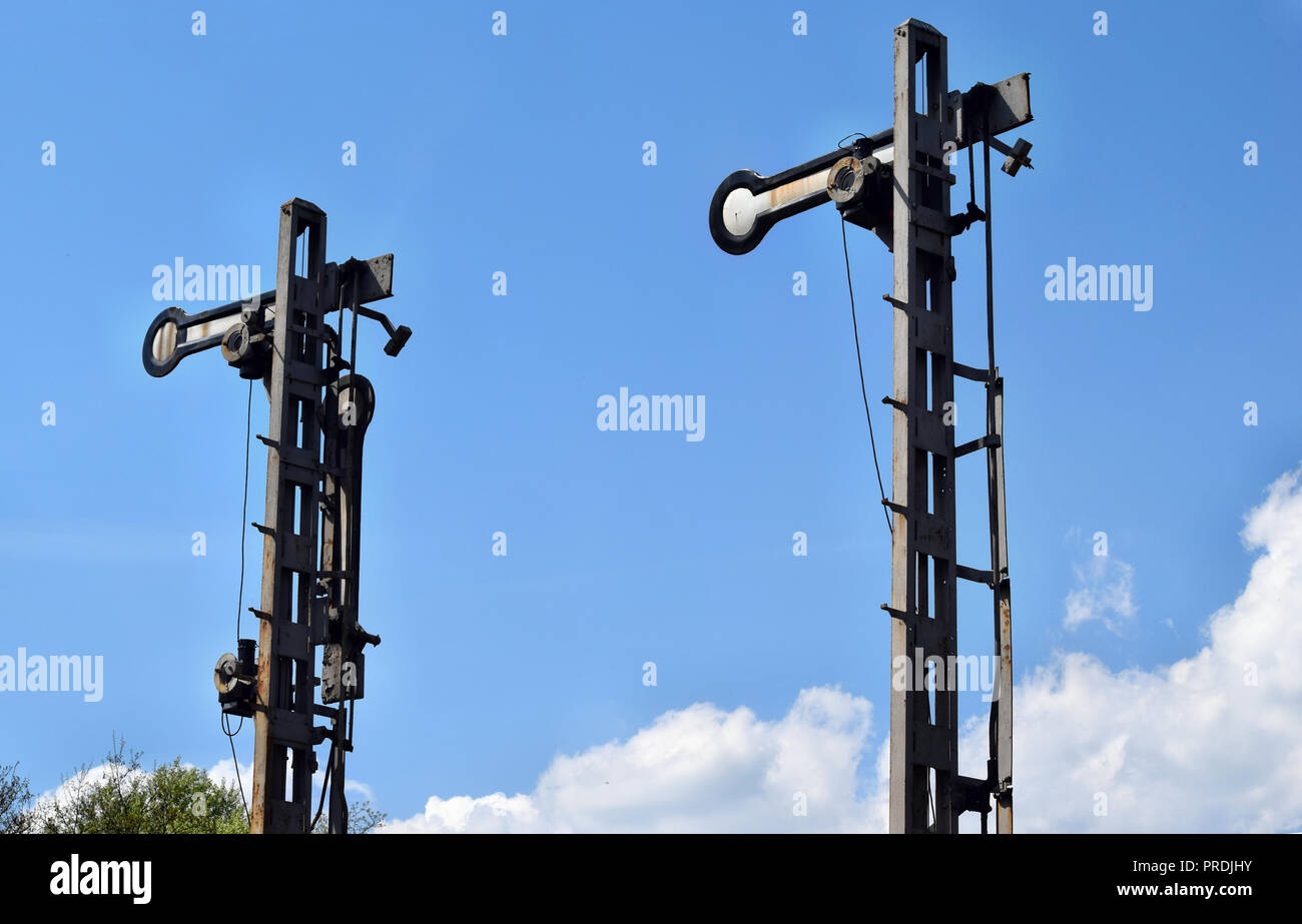 Mechanical shunt signal hi-res stock photography and images - Alamy