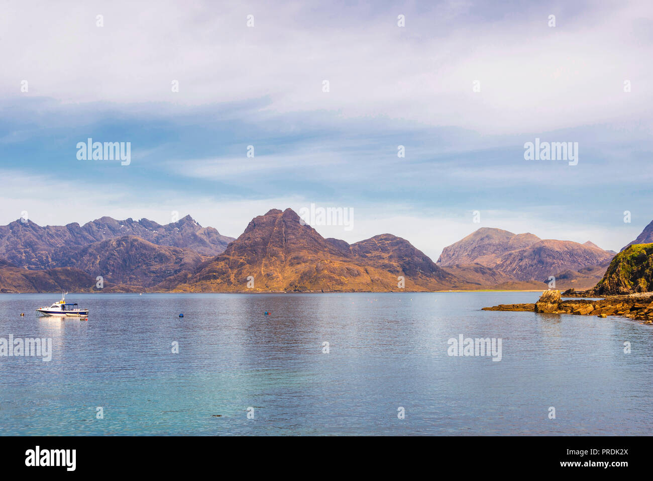landscapes of loch Coruisk inside the Isle of Skye, Scotland Stock ...