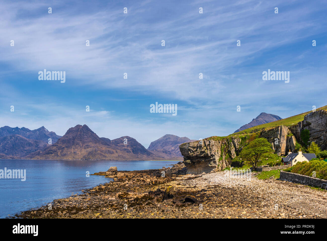 landscapes of loch Coruisk inside the Isle of Skye, Scotland Stock ...
