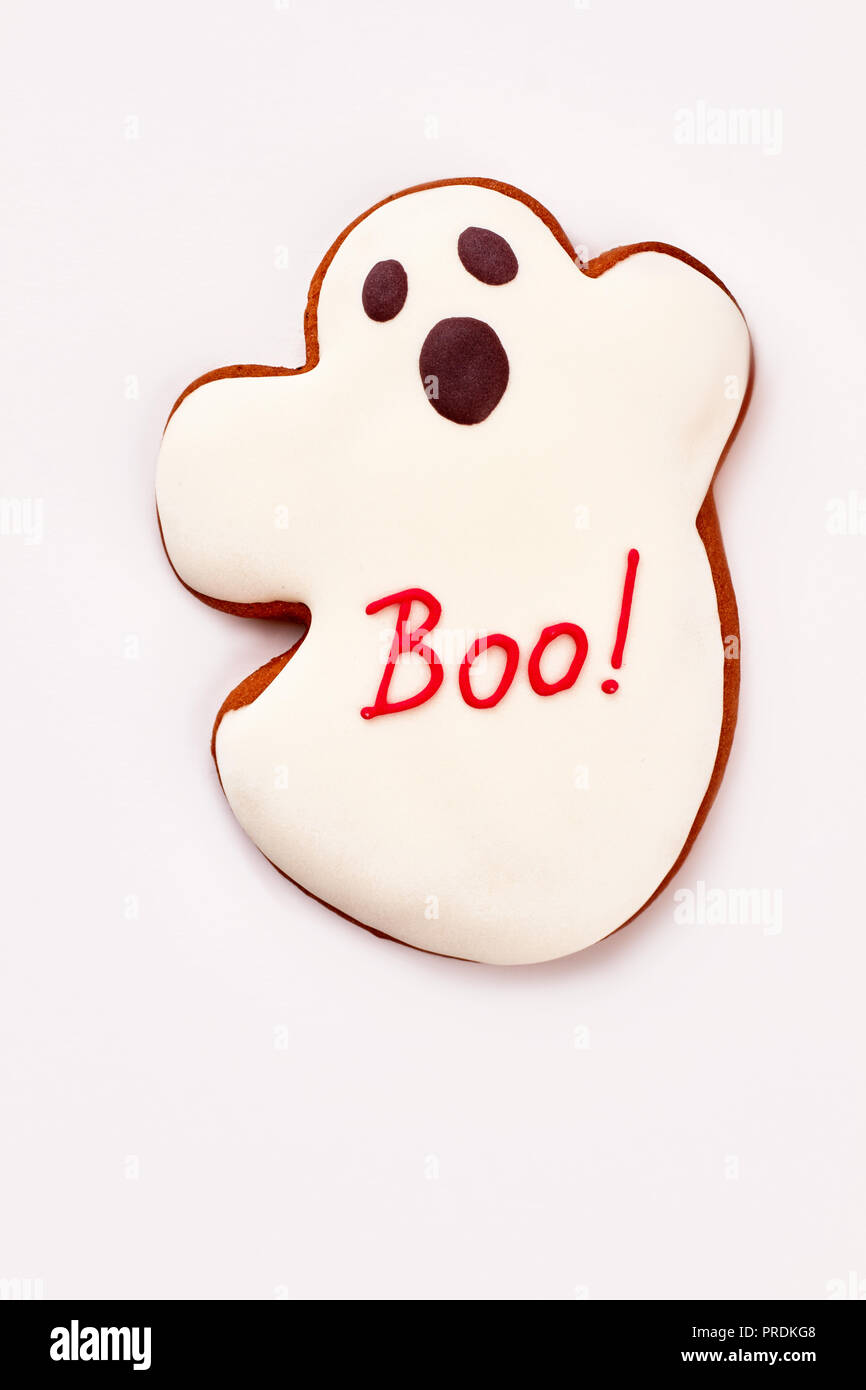 Ghost sugar cookie for Halloween Stock Photo - Alamy