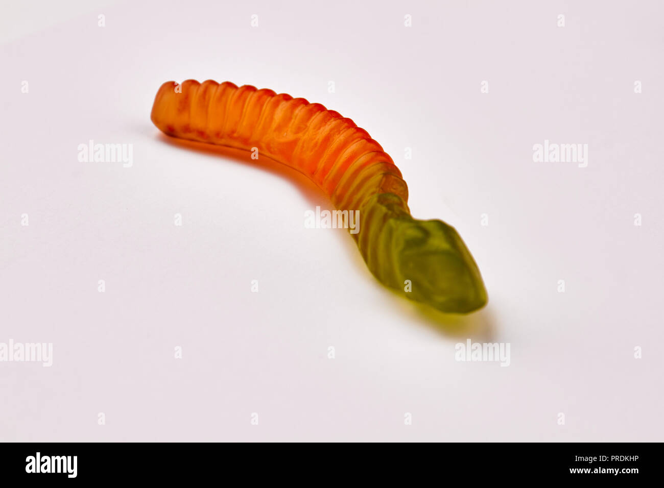 Gummy worm isolated on white Stock Photo - Alamy