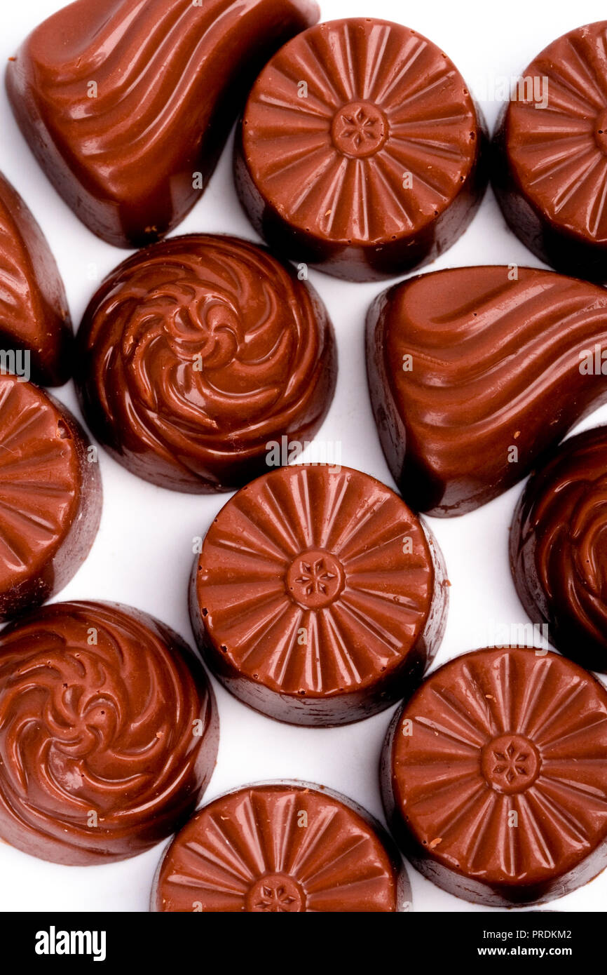 macro image of chocolate sweets. closeup Stock Photo - Alamy