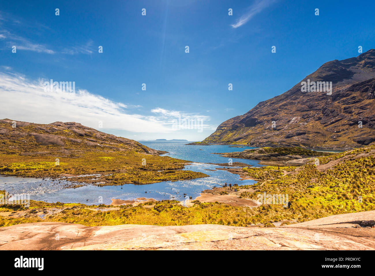 landscapes of loch Coruisk inside the Isle of Skye, Scotland Stock ...