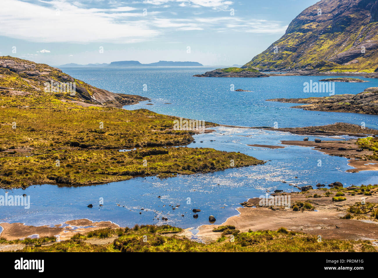 landscapes of loch Coruisk inside the Isle of Skye, Scotland Stock ...