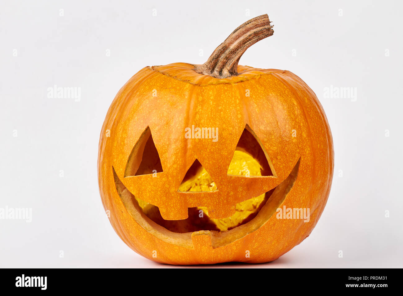 Funny face of Halloween pumpkin Stock Photo - Alamy