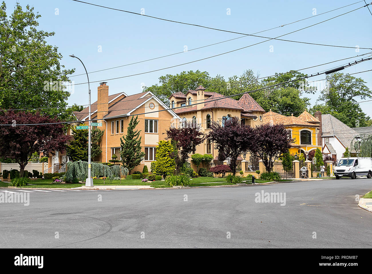 Residential American Upscale House in Whitestone an upper middle-class ...
