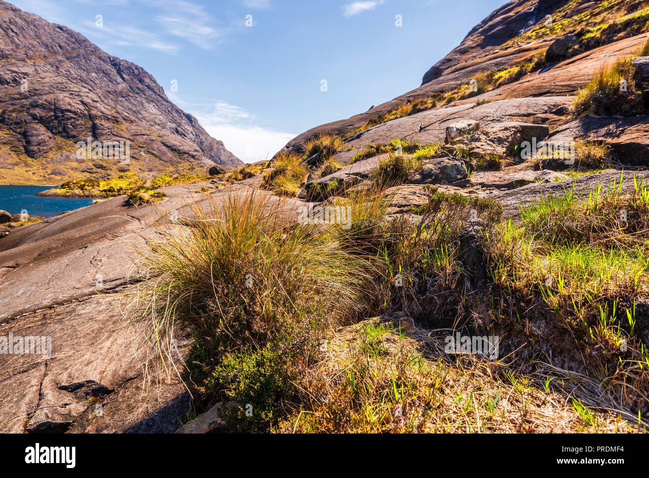 landscapes of loch Coruisk inside the Isle of Skye, Scotland Stock ...