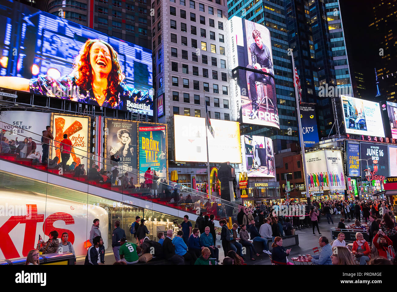 Stairs times square new york hi-res stock photography and images - Alamy