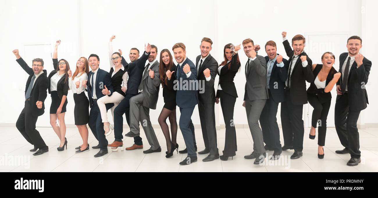 leader with creative business team Stock Photo - Alamy