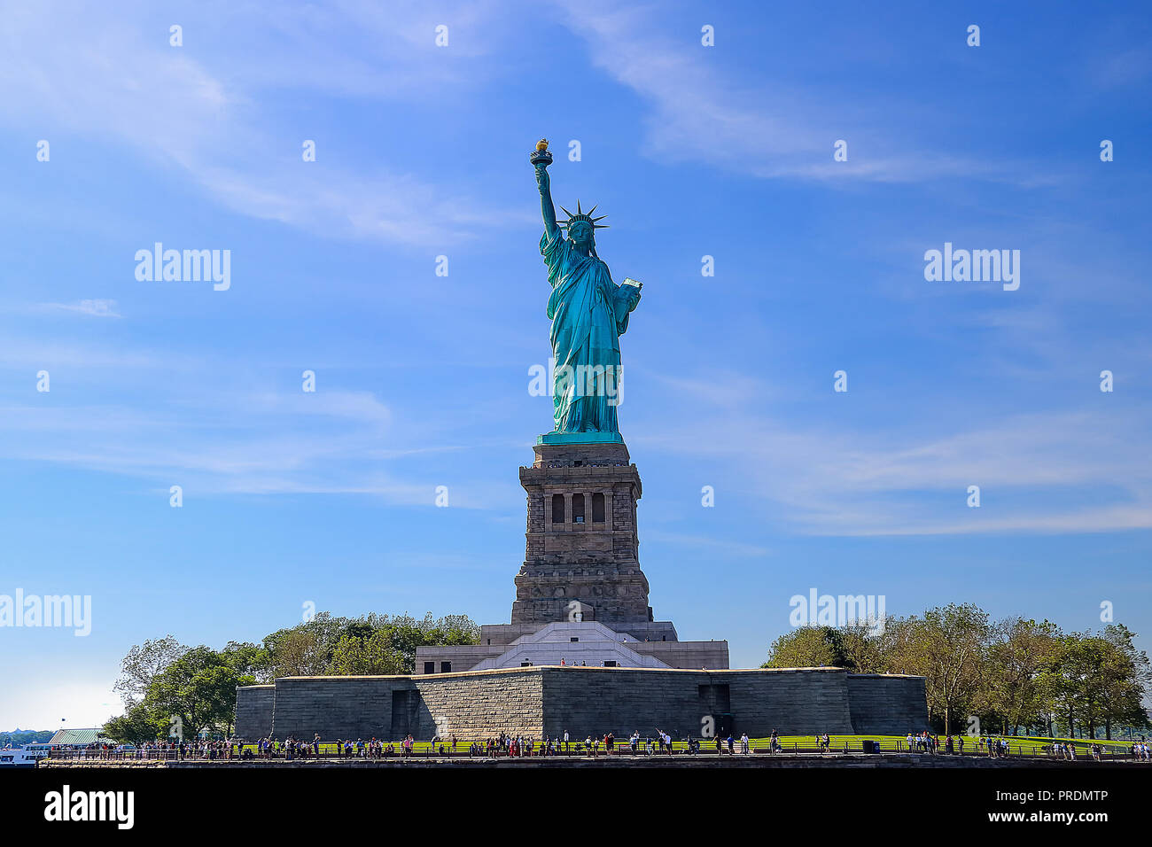 The Statue of Liberty back light Stock Photo - Alamy