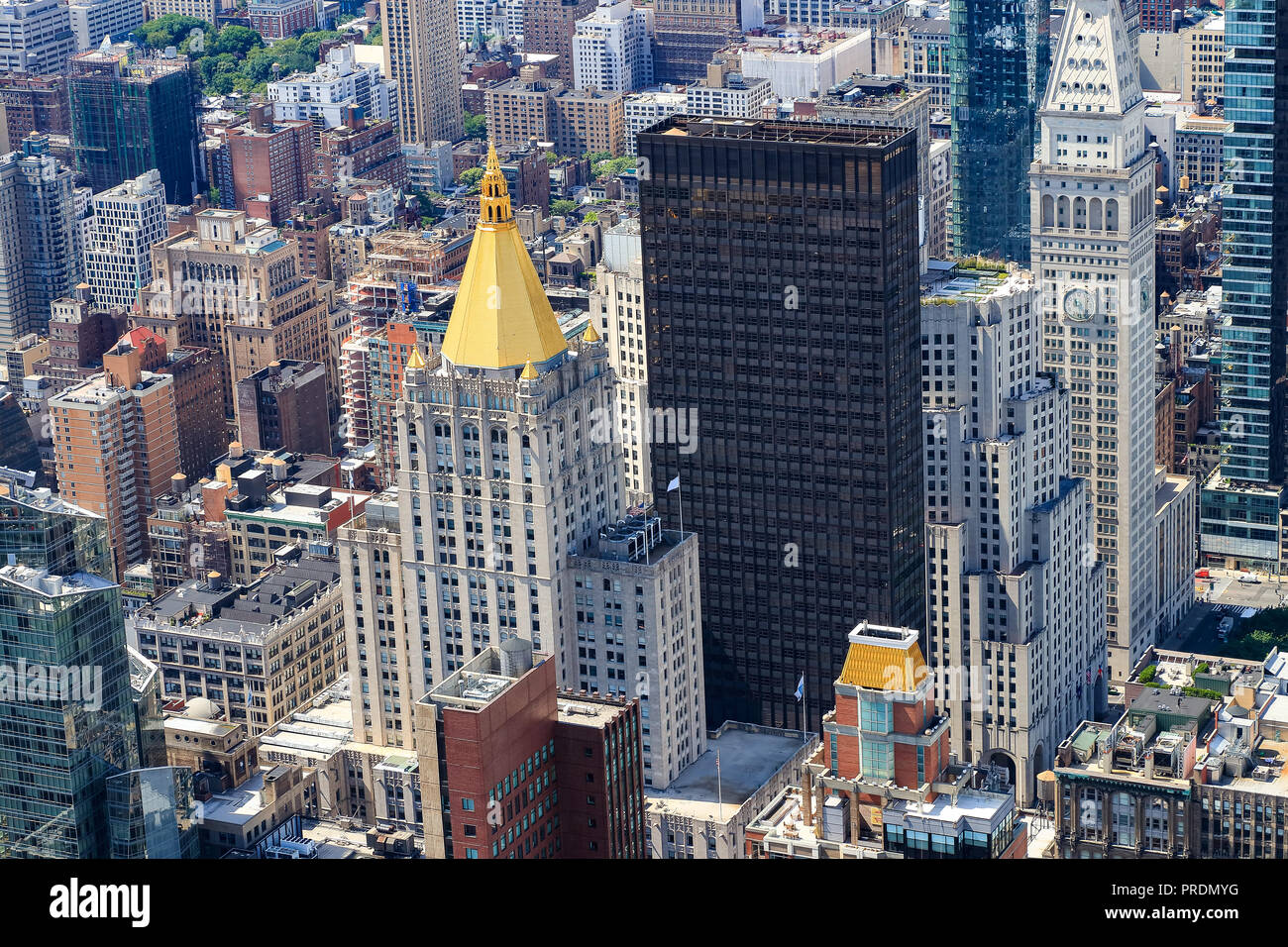 Aerial view of Manhattan buildings, New York City Stock Photo - Alamy