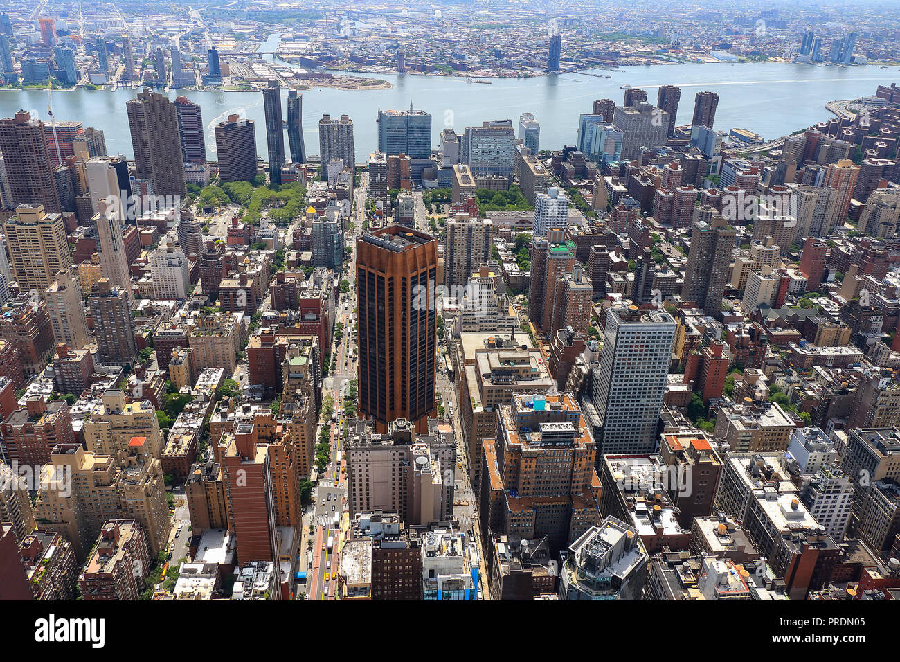 Times square birds eye view hi-res stock photography and images - Alamy