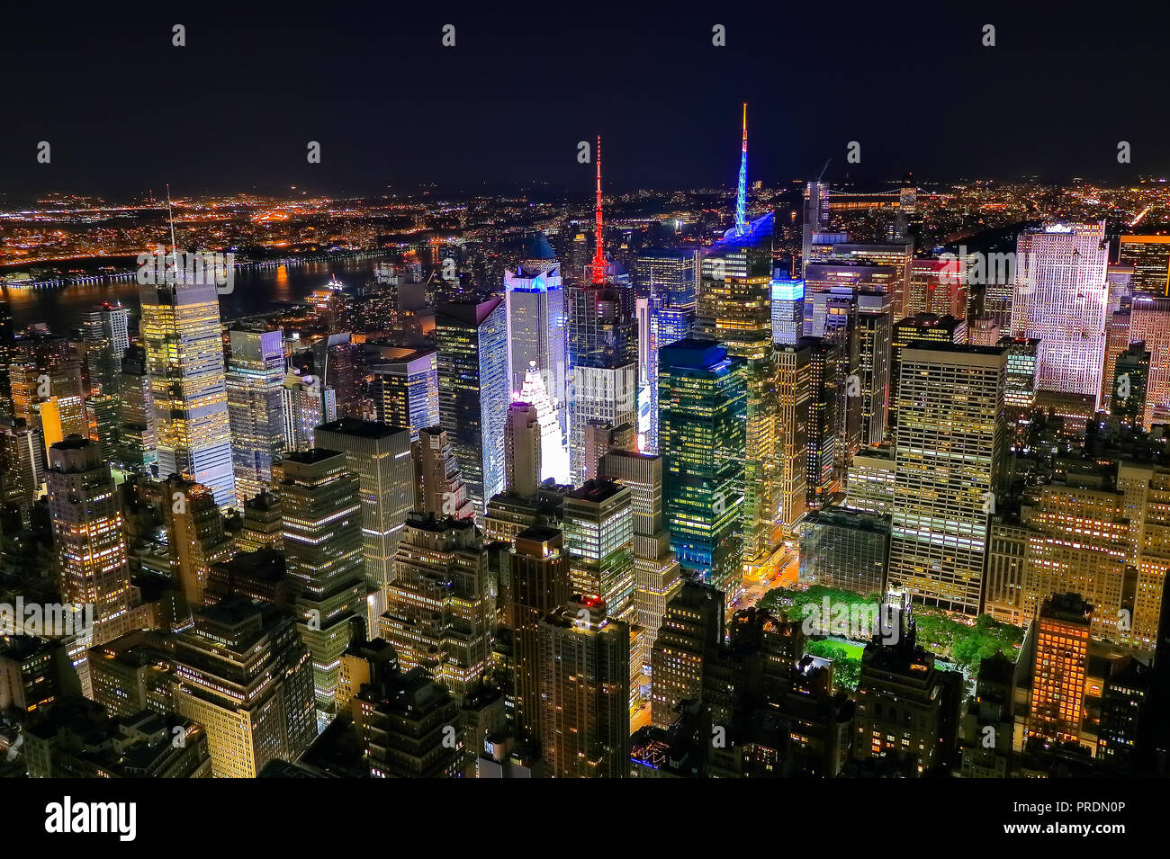 New york aerial times square hi-res stock photography and images - Alamy