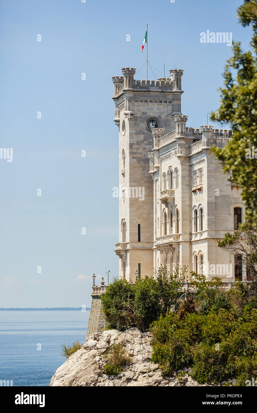 Miramare Castle, Trieste, Italy, Europe Stock Photo - Alamy