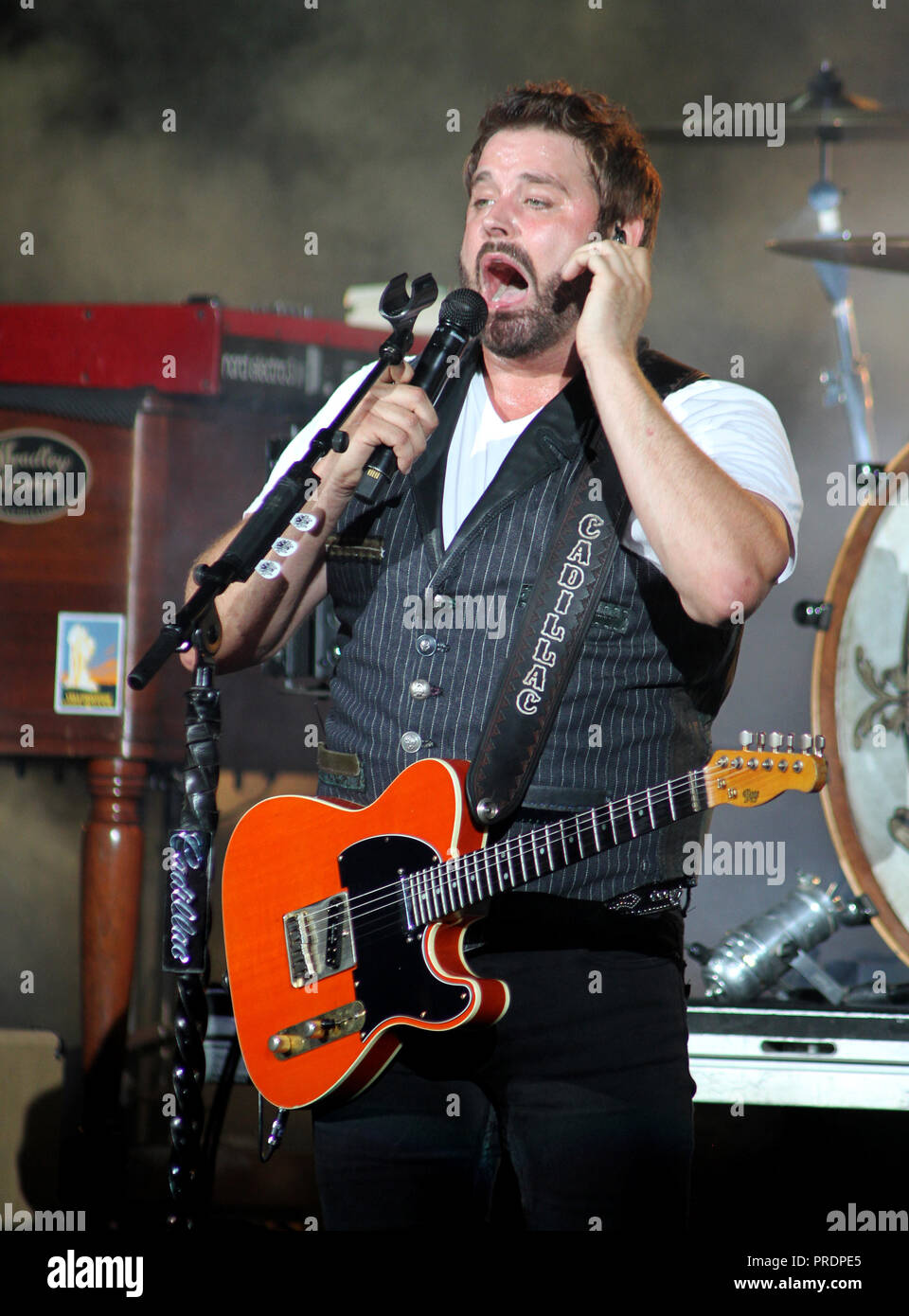 Randy Houser performs in concert at the Cruzan Amphitheatre in West ...