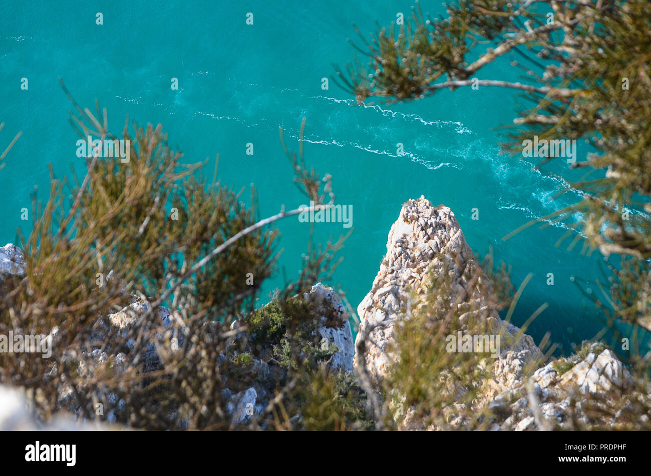 Rocks, sea and blue sky - El Jebha Morocco Stock Photo - Alamy