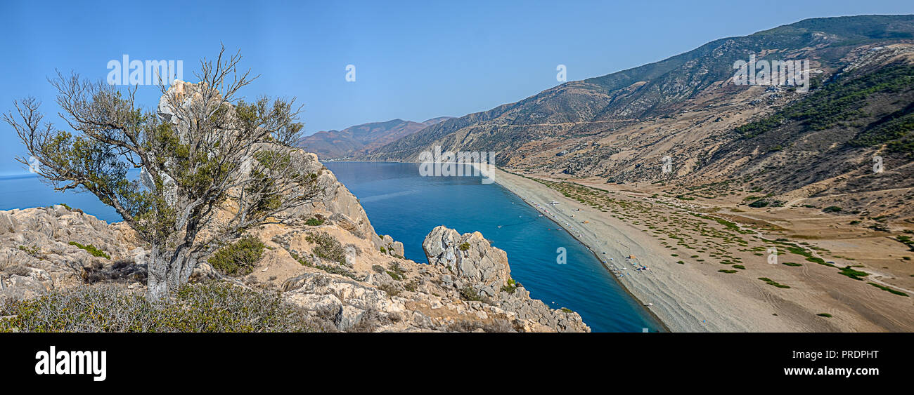 Rocks, sea and blue sky - El Jebha Morocco Stock Photo - Alamy