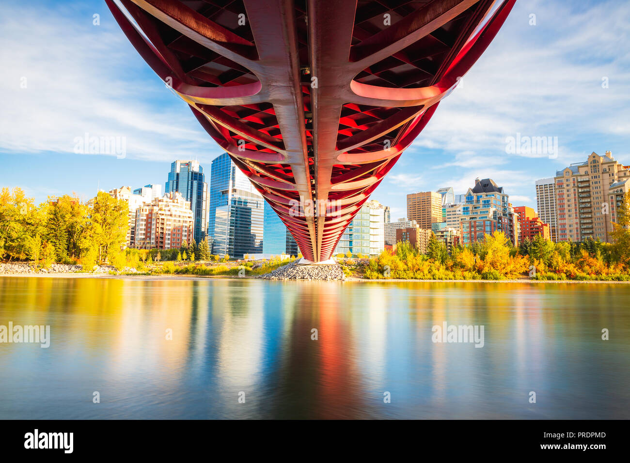 Peace Bridge Fall Season Stock Photo - Alamy