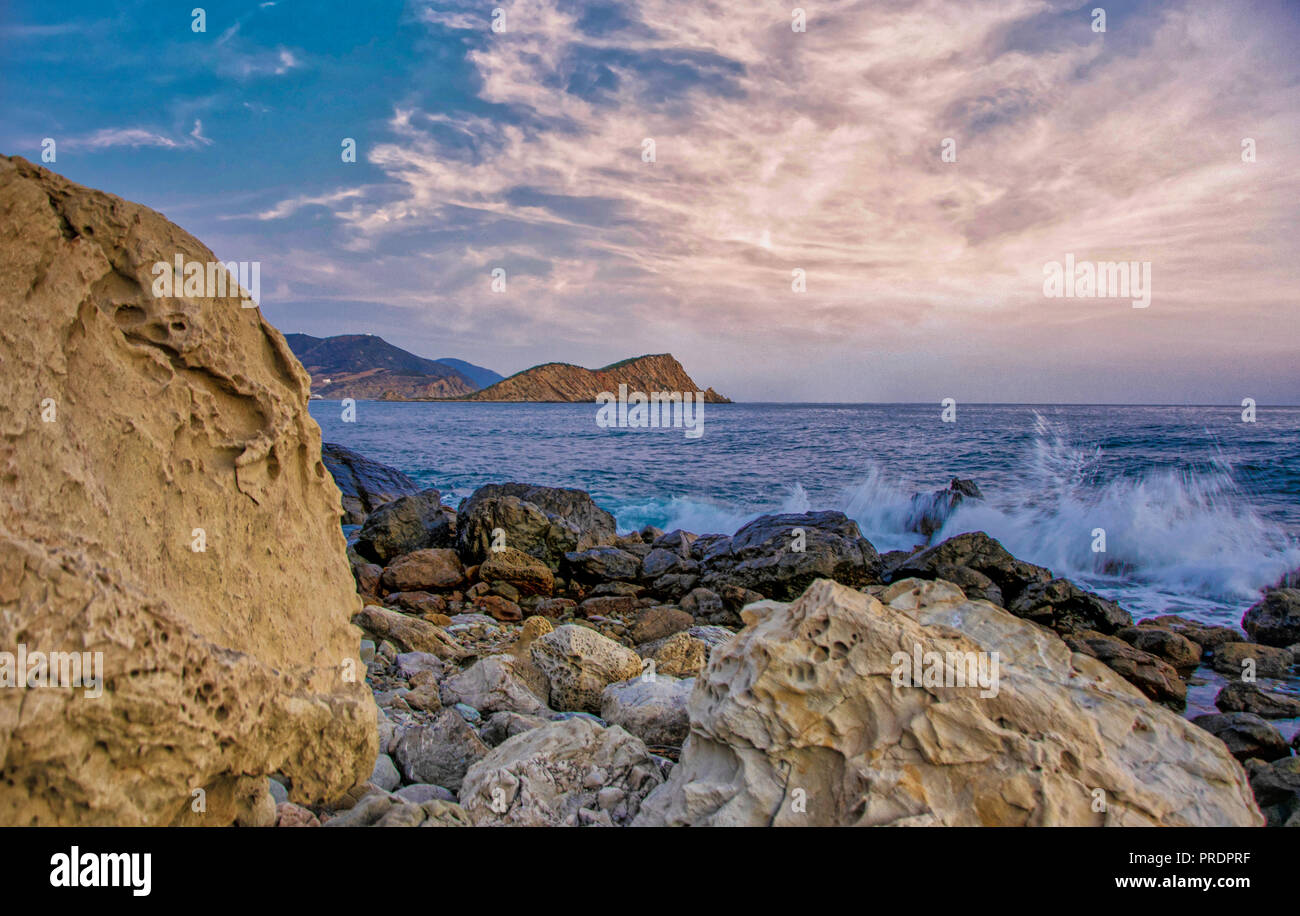 Scenic view of Cala Iris beach,Alhoceima - Morocco Stock Photo - Alamy