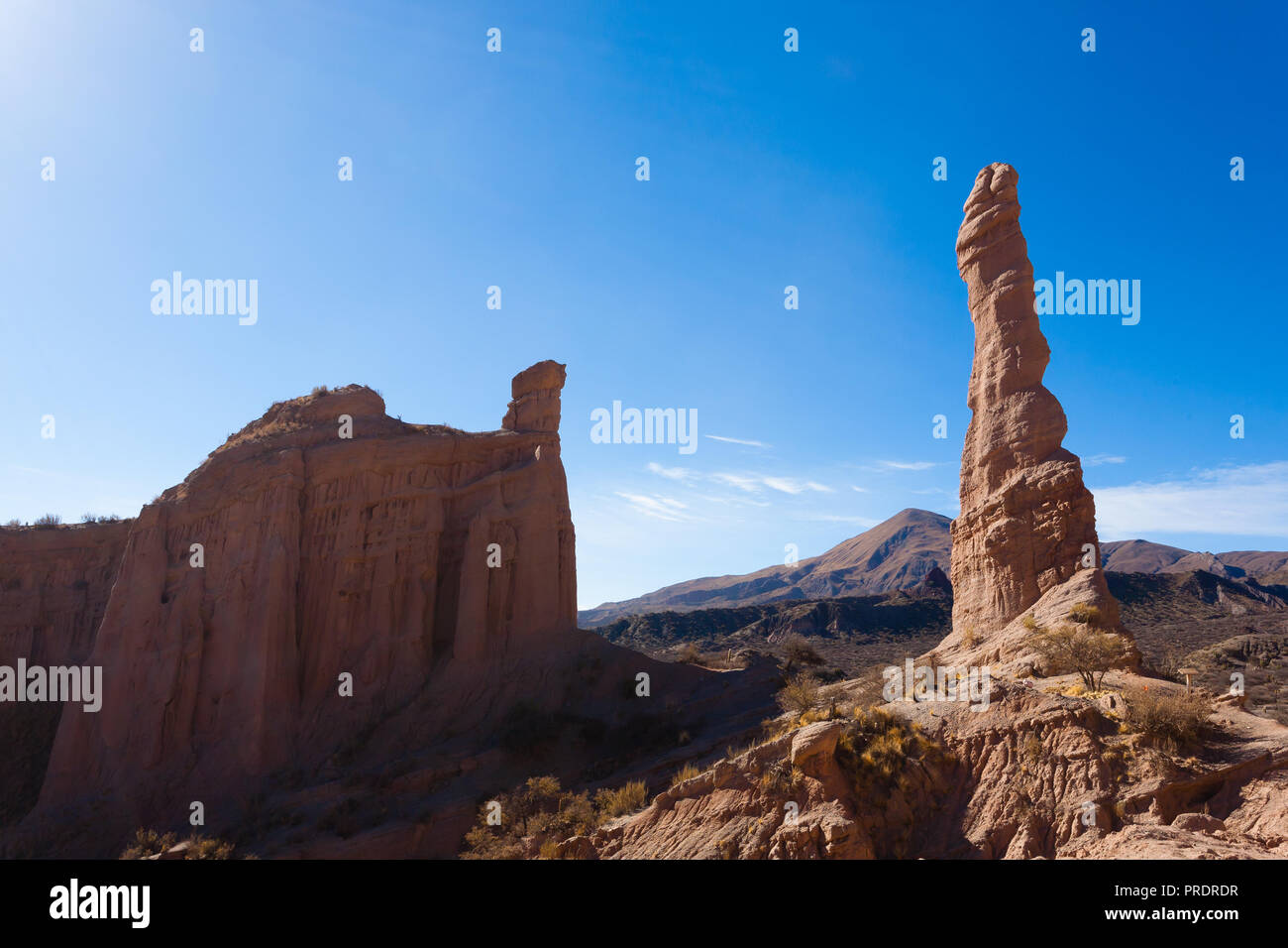 La Poronga rock formation,Bolivia.Quebrada de Palmira,Tupiza Stock ...