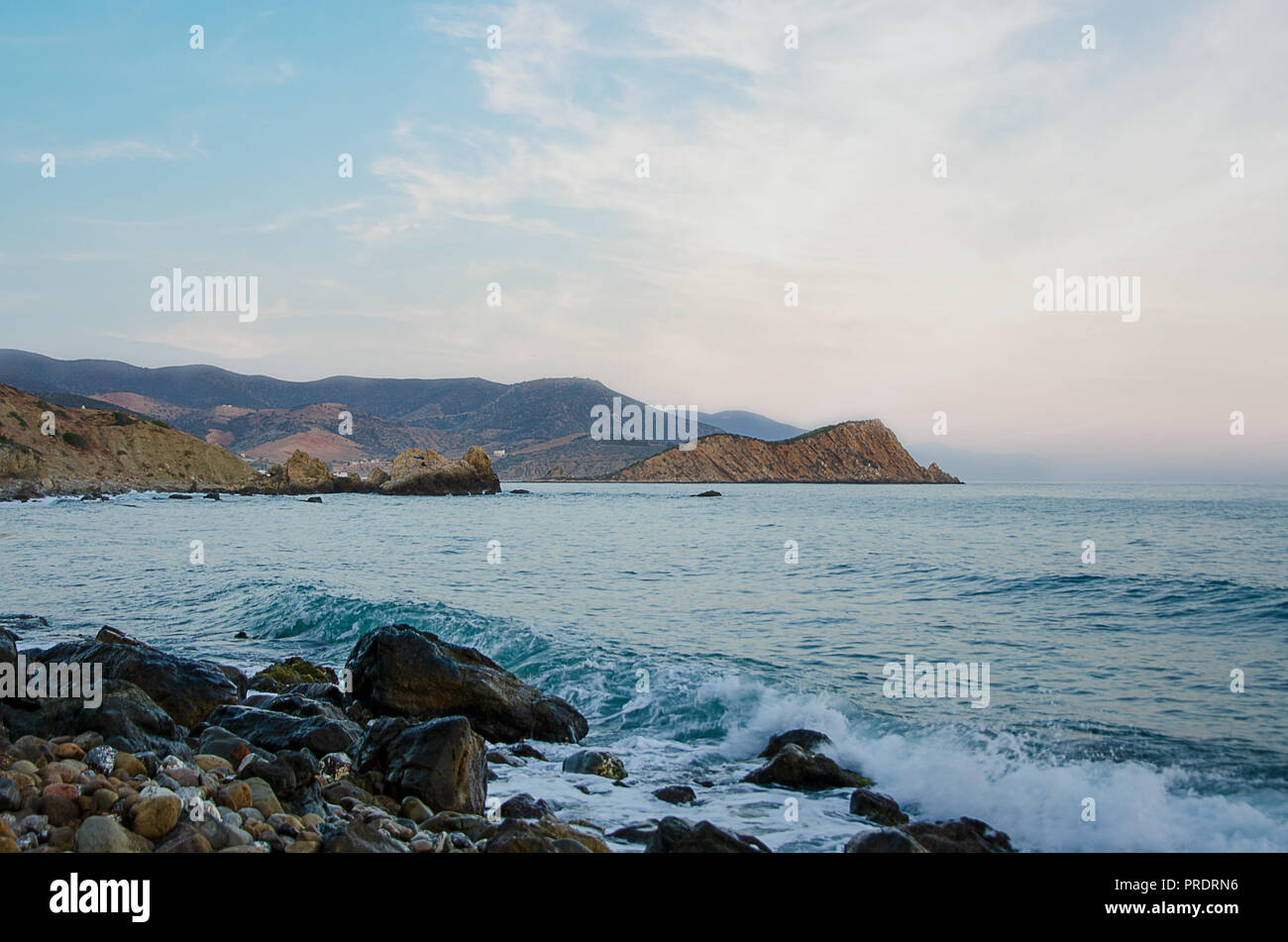 Scenic view of Cala Iris beach,Alhoceima - Morocco Stock Photo - Alamy